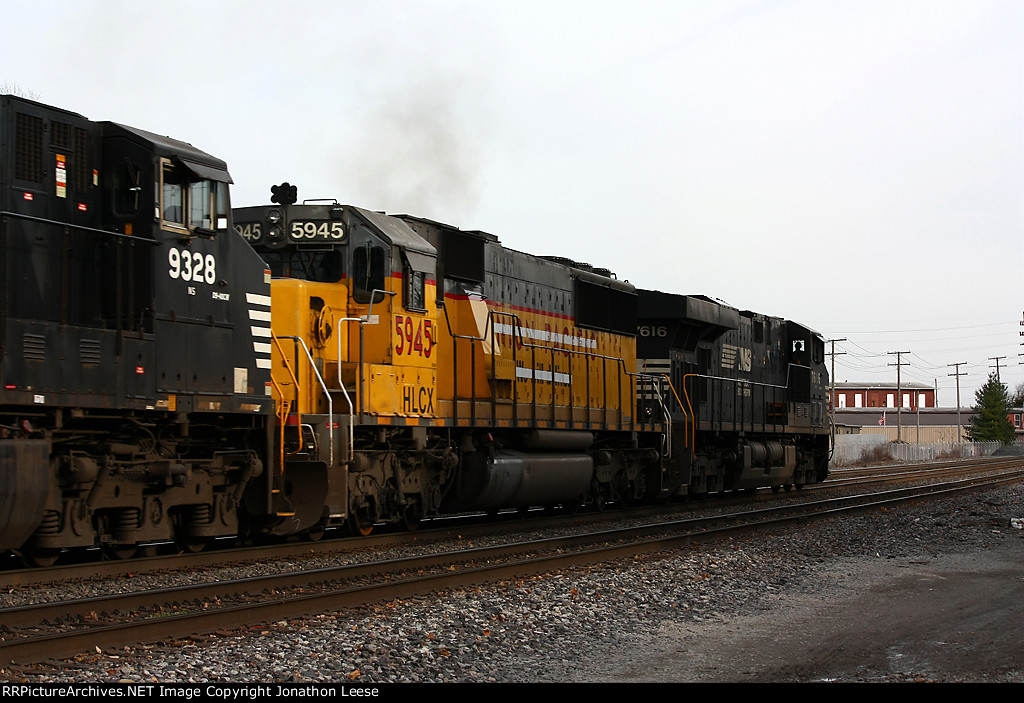 16N rolls east with an ex UP SD60